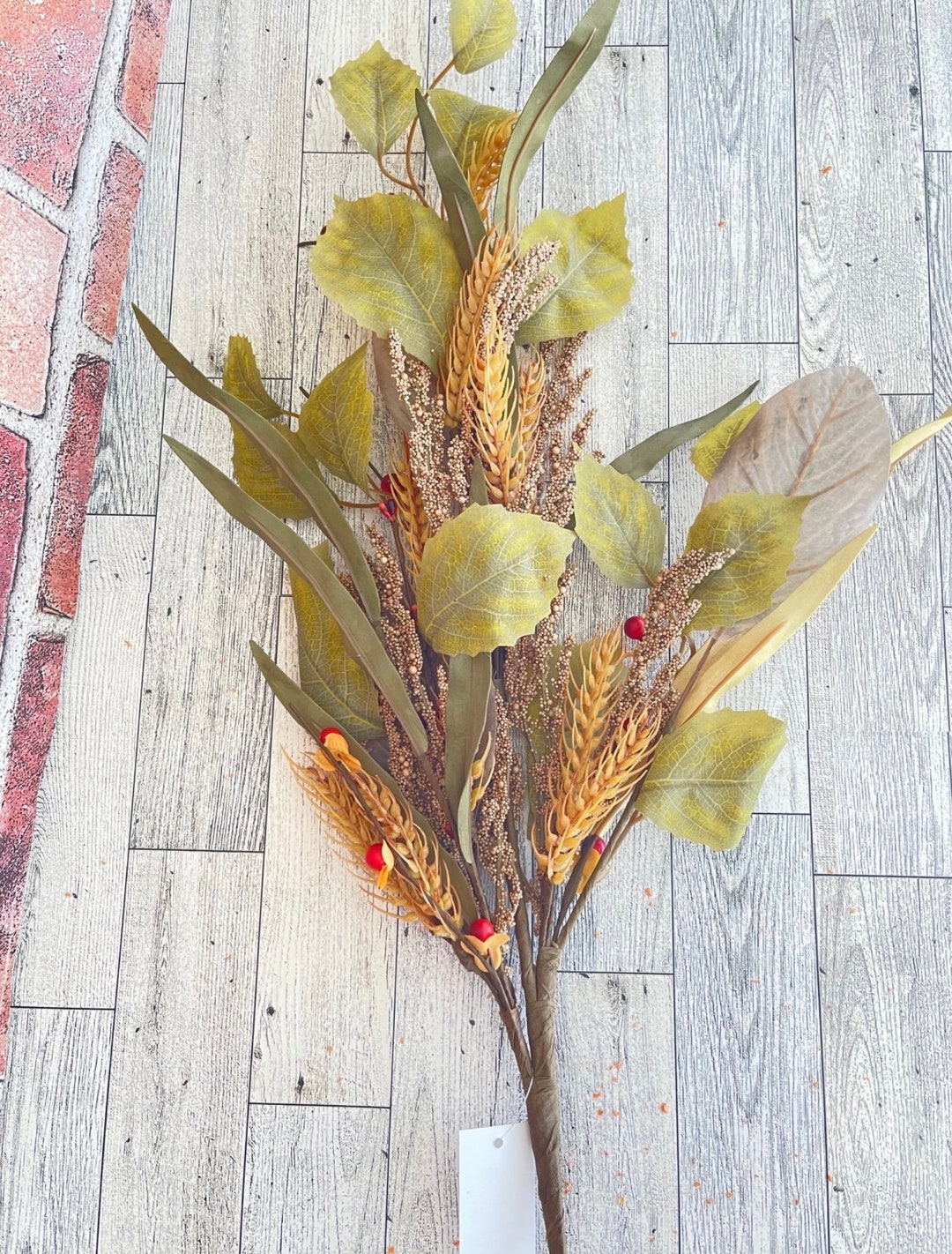 Beige Fern Greenery Bunch, Fall Greenery, Floral Supplies, Wreath ...