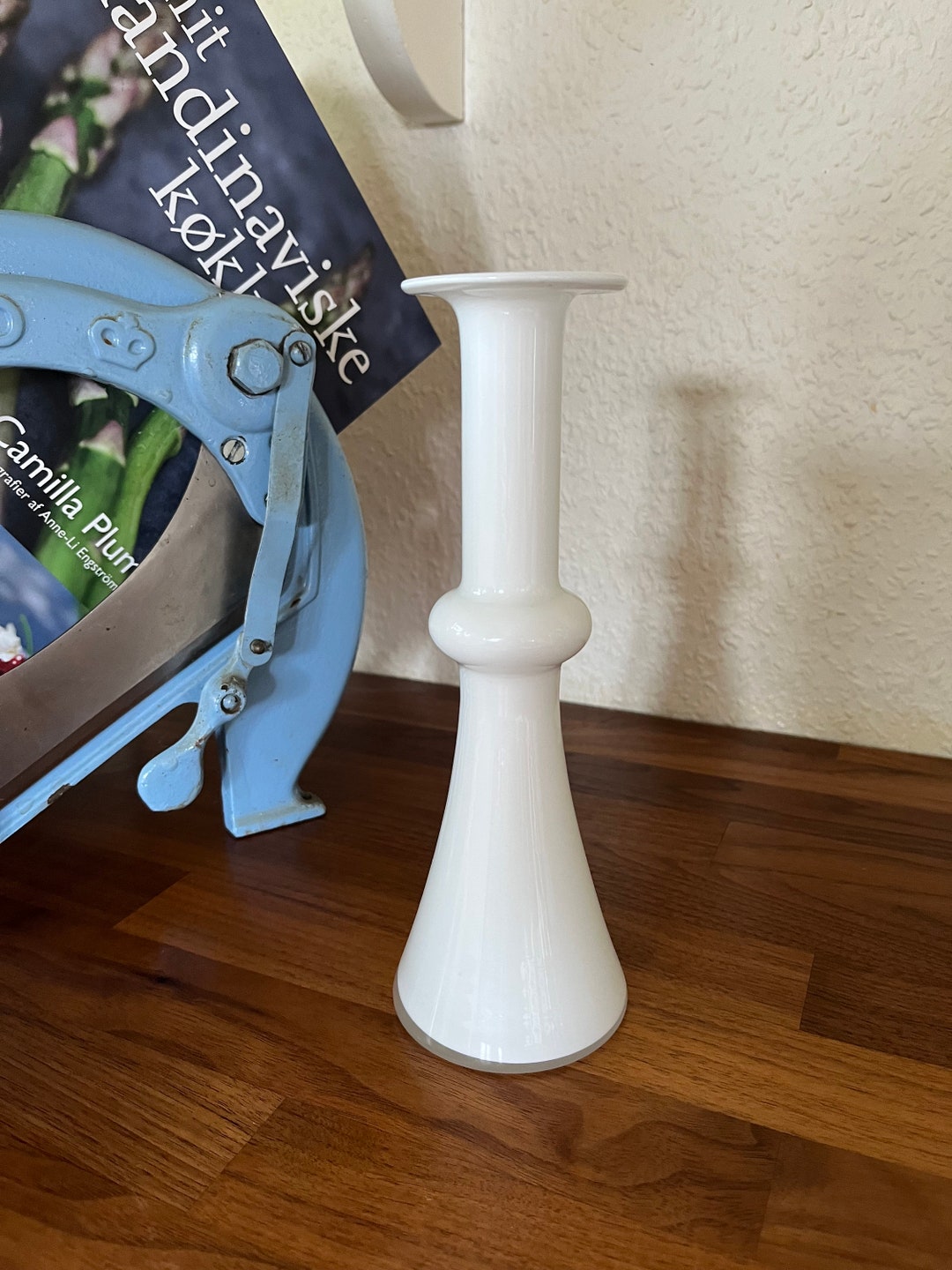 Holmegaard Carnaby Vase Rare WHITE 21 Cm, Collectible per Lütken Design ...