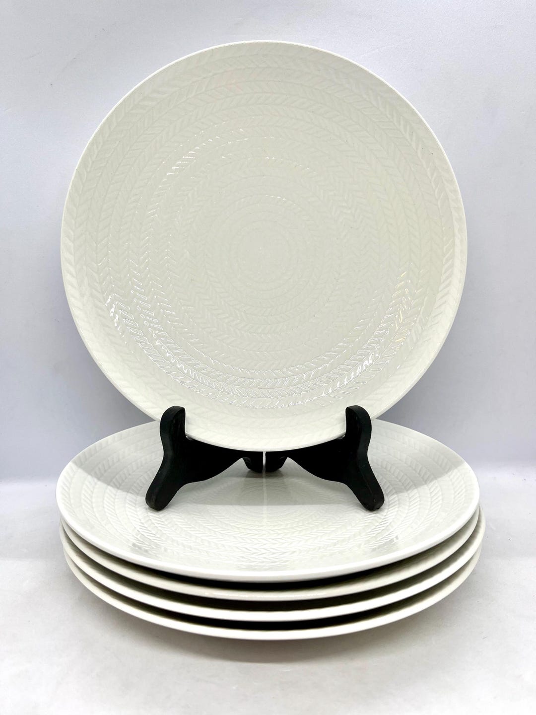 Rorstrand Blue Fire Plates 19 Cm White, Set of 5 Plates 19 Cm, MINT ...