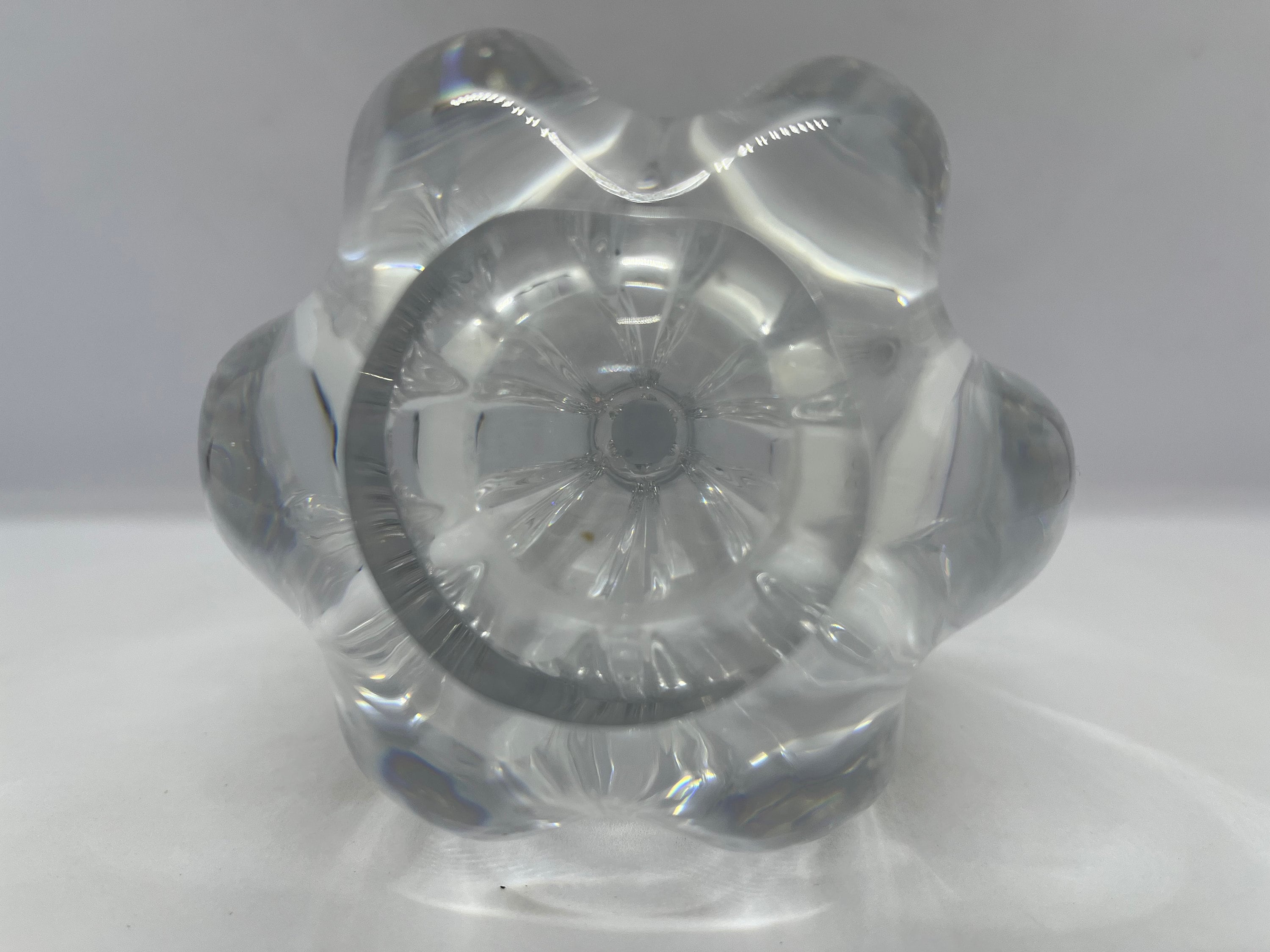 Orrefors Stella Polaris Crystal Vase Swedish Handmade Heavy - Etsy