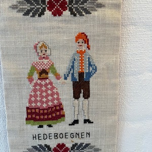 Danish Needlepoint Tapestry With Danish Regional Folk Costumes ...