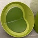 Vintage Bin, Set of Two Different Green Plastic Waste Bins, From the ...
