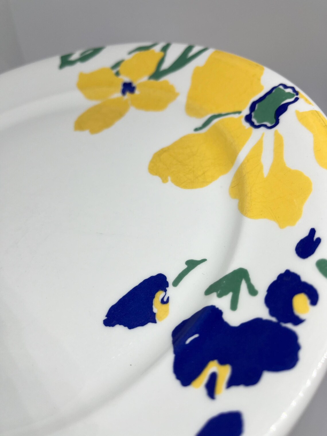 Figgjo Plates, Set of 7 VERY RARE Figgjo Floral Design LARGE Diner ...