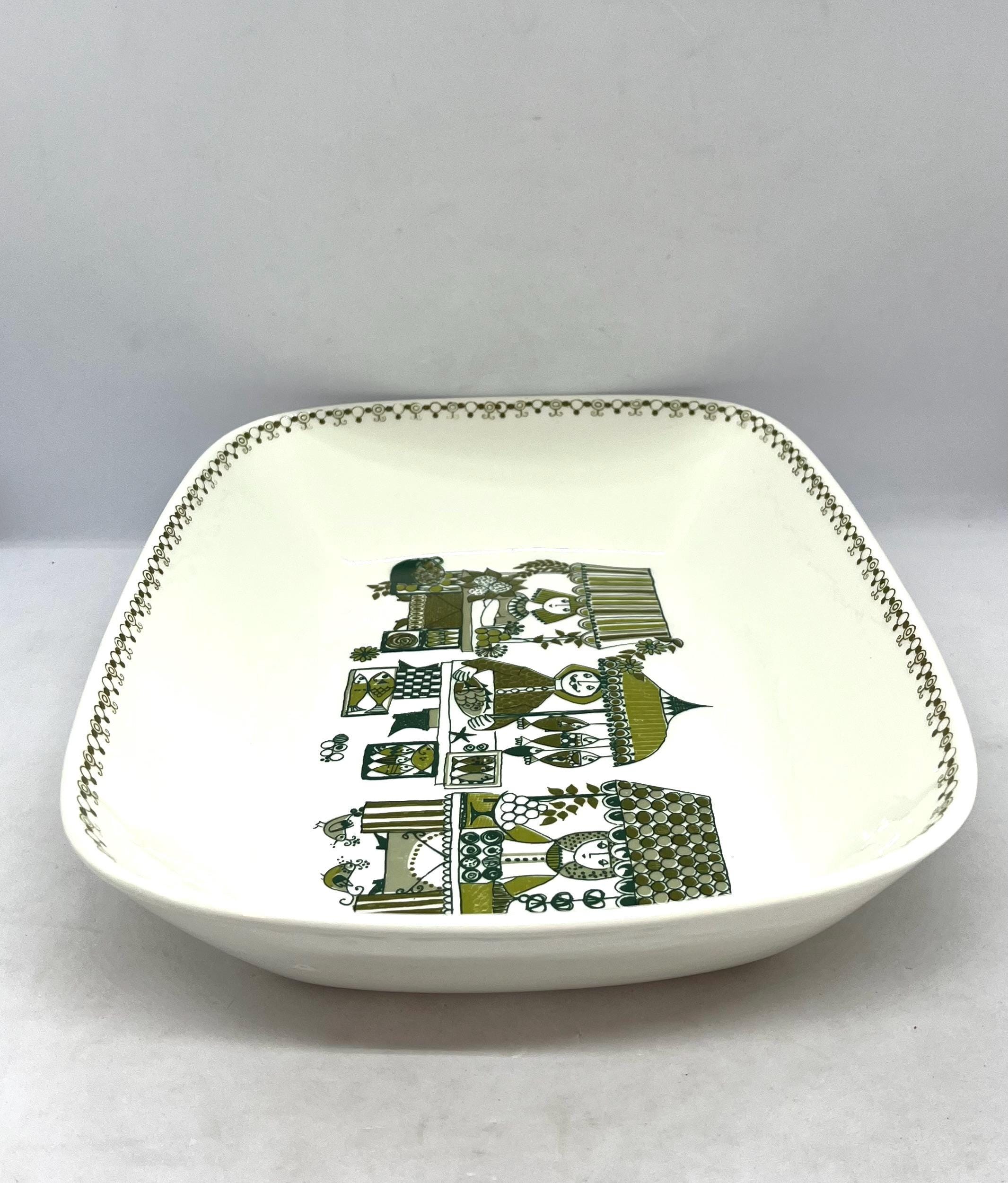 Figgjo Market Dish, Large MINT Condition Large Oval Deep Serving Dish ...