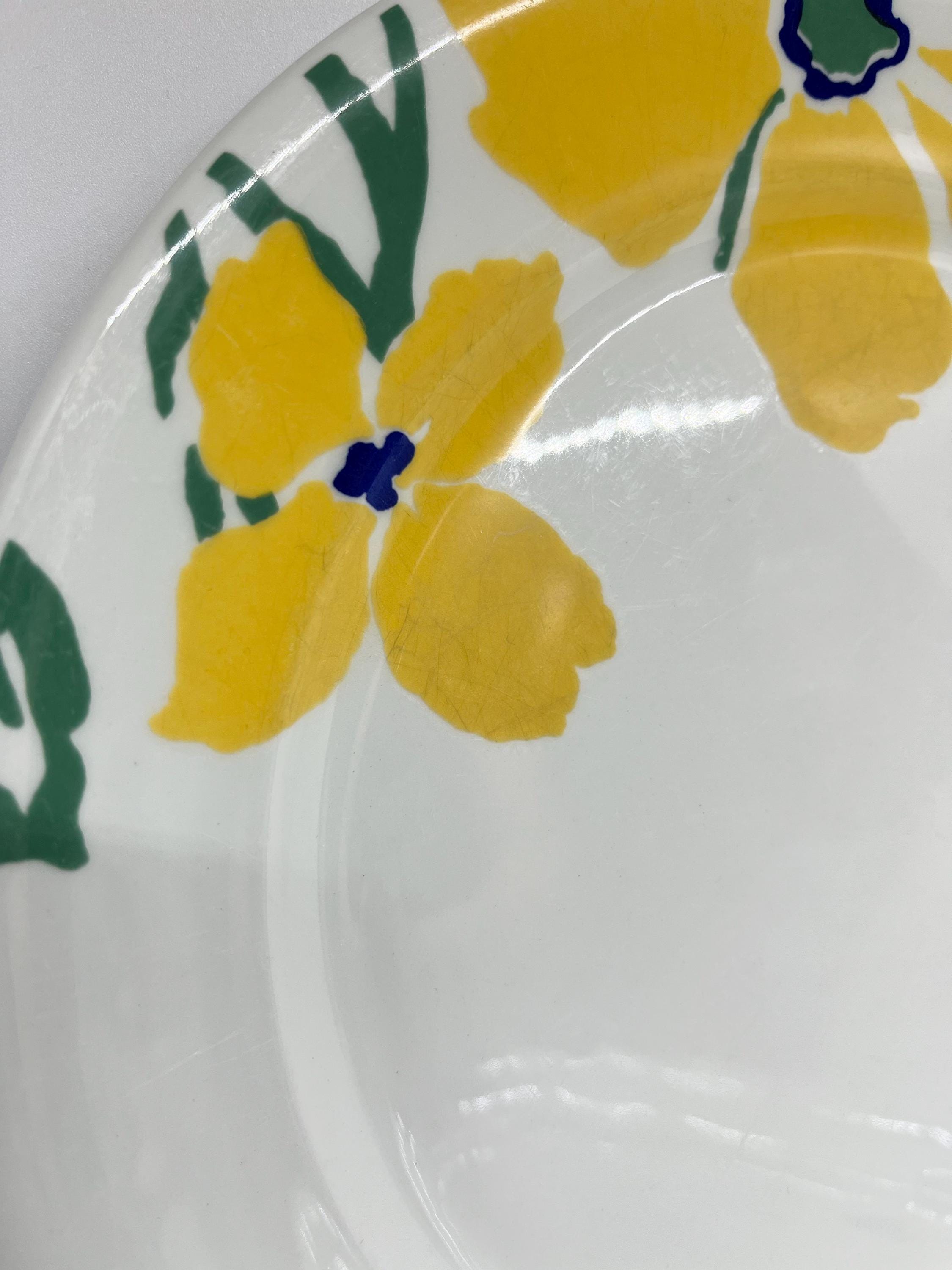 Figgjo Plates, Set of 7 VERY RARE Figgjo Floral Design LARGE Diner ...