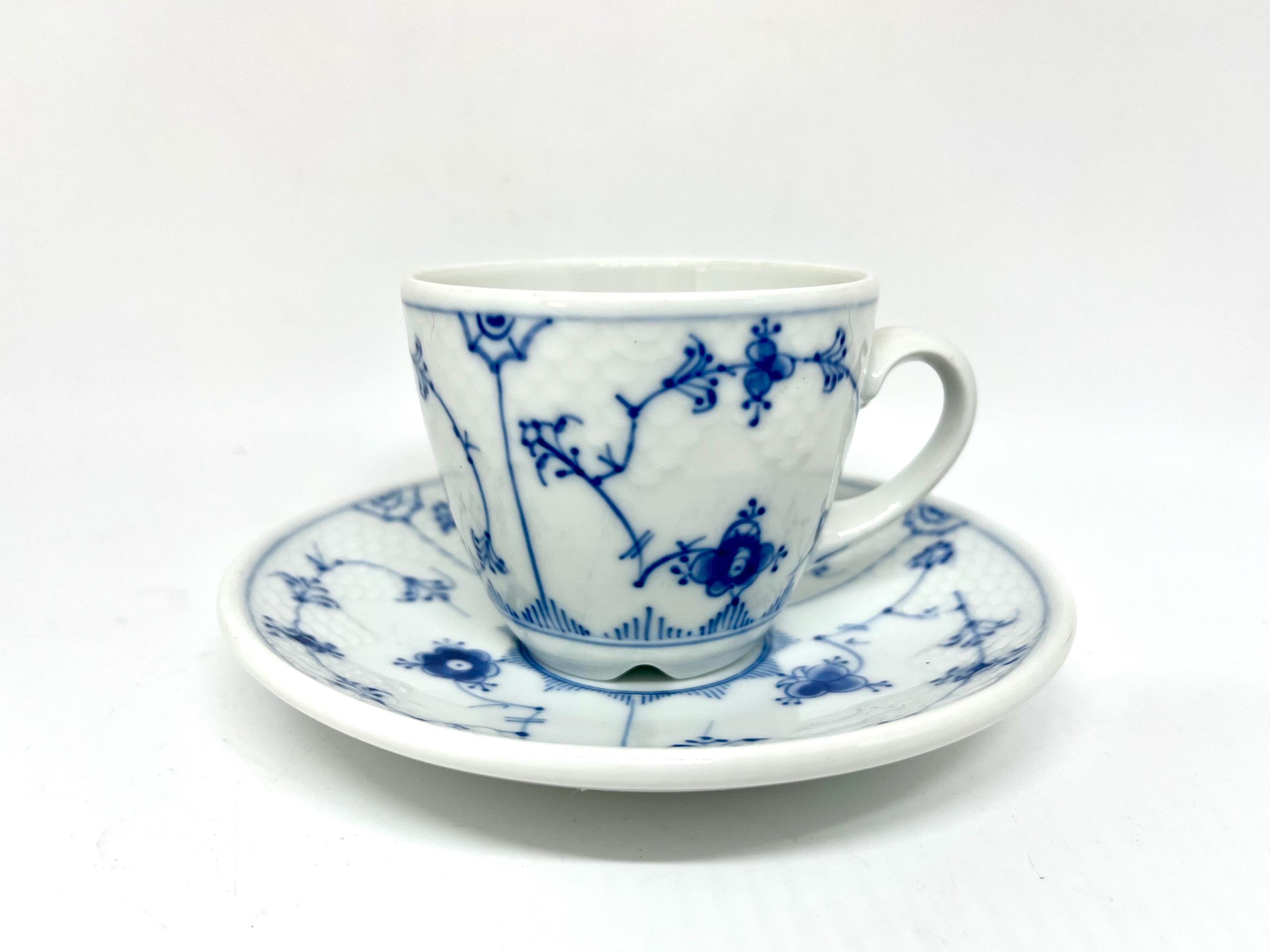 Bing and Grondahl Fluted Coffee Duo Sets, Rare Hand Painted Set of ...