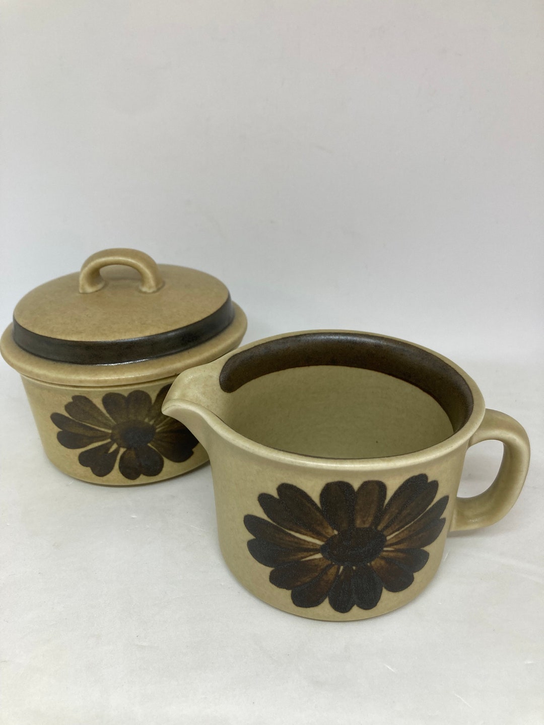 Arabia Stoneware Tunturi Cream and Sugar Set MINT, Olga Osol Finnish ...