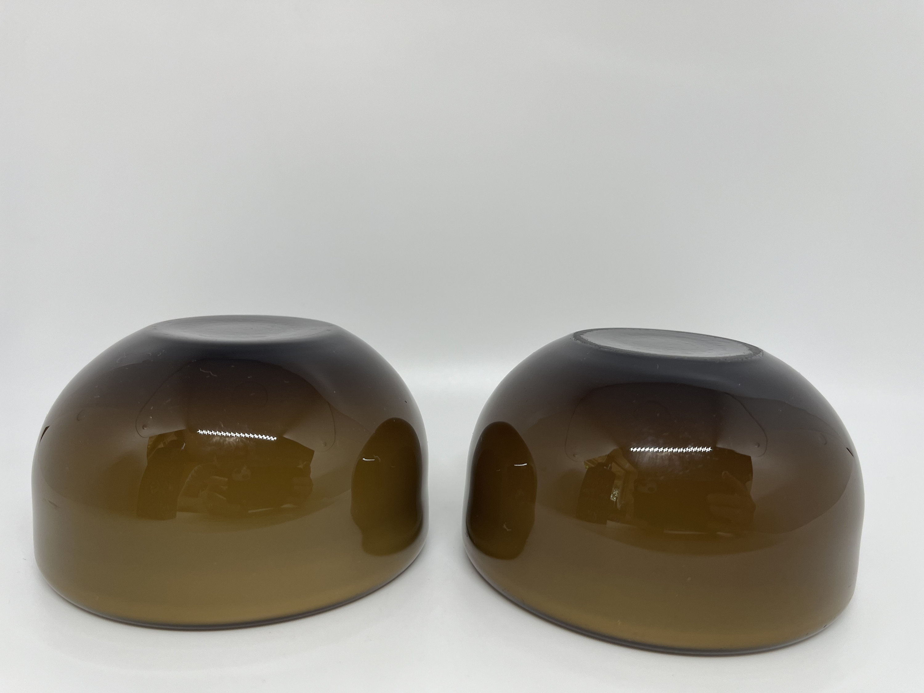 Holmegaard Palet Rare Set of Two Small Toffee Colored Bowls, Vintage ...
