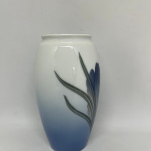 Bing and Grondahl Antique Vase, Hand Painted Vase With Blue Crocus ...