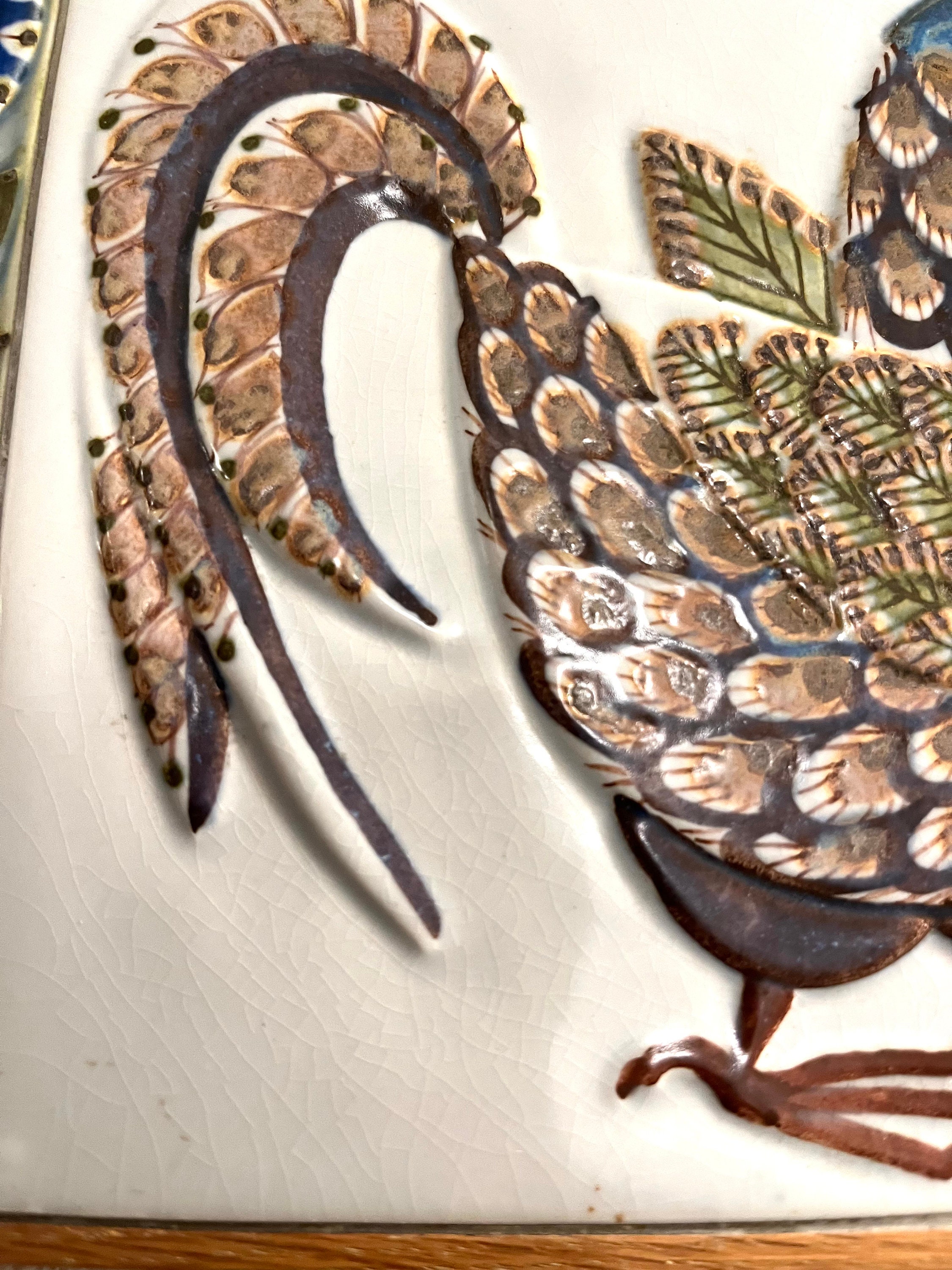Royal Copenhagen Wall Plaque, Berte Koele Design, Earthenware Framed ...