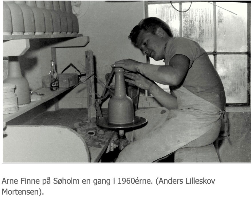 Søholm Ceramic Vase Very Rare Arne Finne Nielsen Midcentury - Etsy