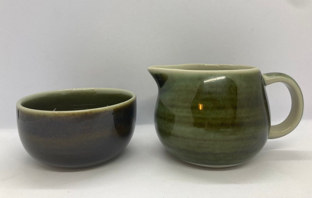 Rorstrand Maya Cream and Sugar Set, Hand Painted Stoneware, Marianne ...