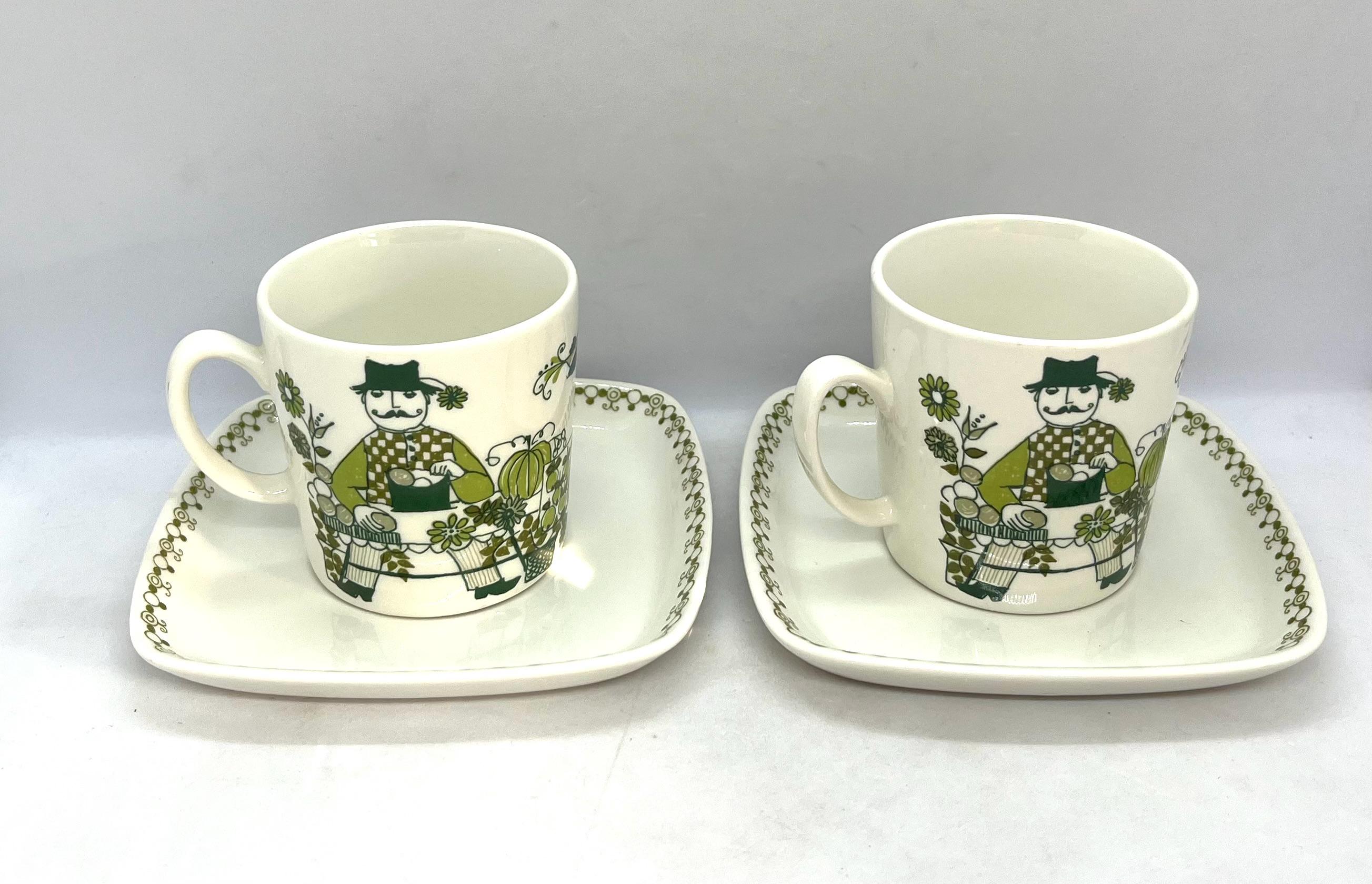 Figgjo Market Coffee Duo Sets, Mint Condition 2 X Market Coffee Cup ...