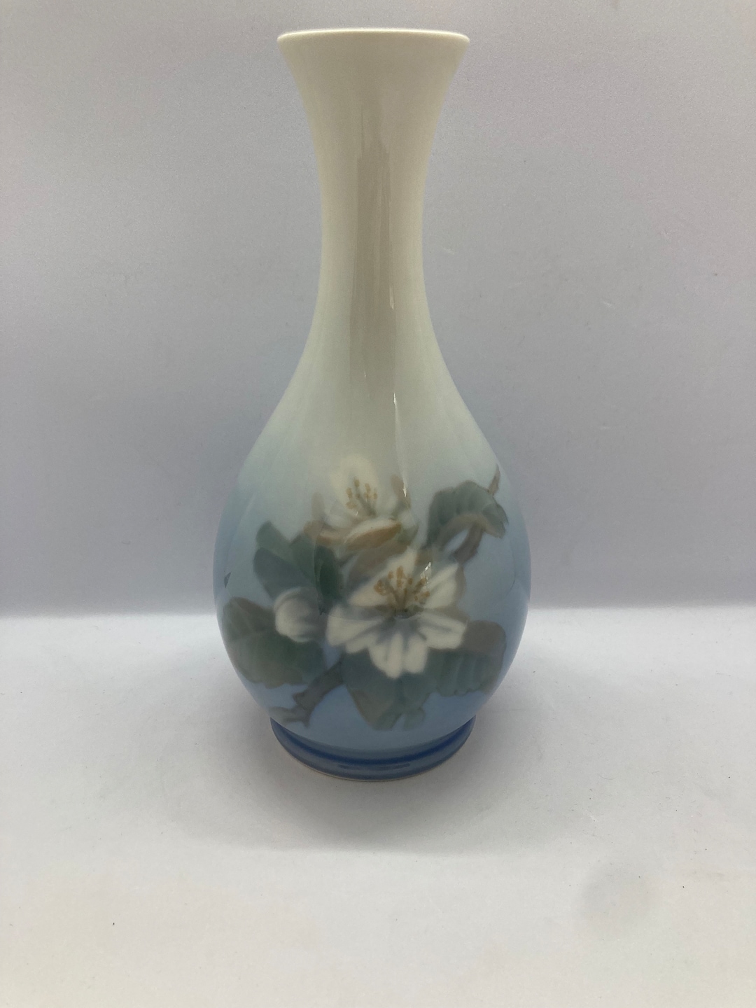 Royal Copenhagen Antique, Hand Painted Vase With Beautiful Flowers 53/ ...