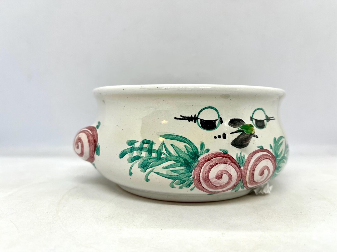 Bjorn Wiinblad Bird Bowl, ORIGINAL Signed 1983 Design, Handmade Limited ...