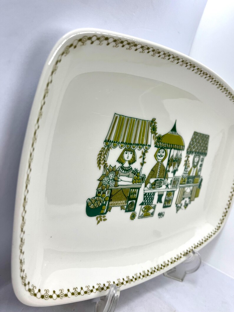 Figgjo Market Dish, MINT Condition Large Serving Dish, Market is ...