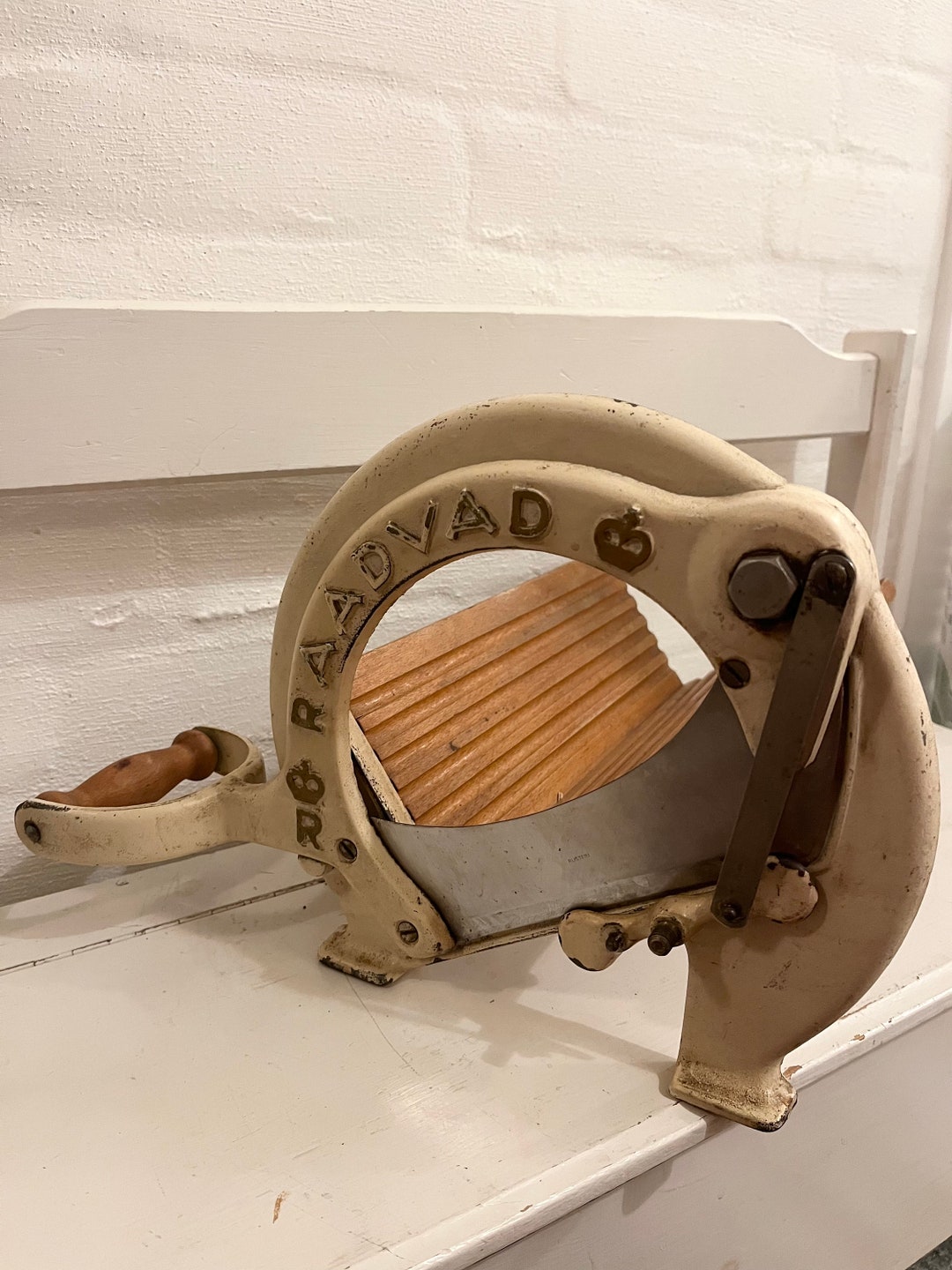 Raadvad Denmark Cream Colored Long Model, Vintage Bread Slicer/ Cook ...