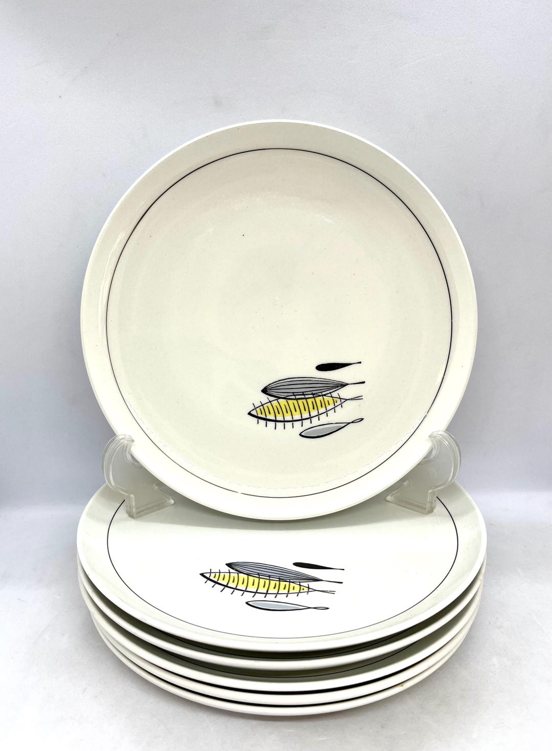 Rorstrand Plates, Set of Six Very Rare 19 Cm Plates, Model Number VB ...