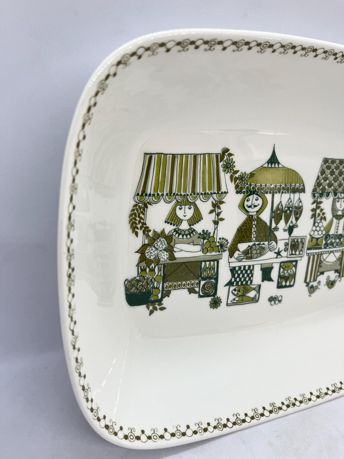 Figgjo Market Dish, Large MINT Condition Large Oval Deep Serving Dish ...