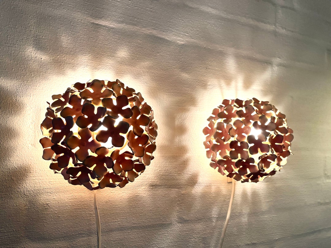 Unique Italian Vintage Sconce Set, Extremely Rare / Unique Enameled ...