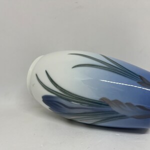Bing and Grondahl Antique Vase, Hand Painted Vase With Blue Crocus ...