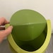 Vintage Bin, Set of Two Different Green Plastic Waste Bins, From the ...