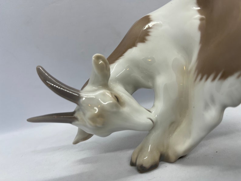 Bing and Grondahl Goat Figurine, Antique Danish Porcelain Goat MINT ...