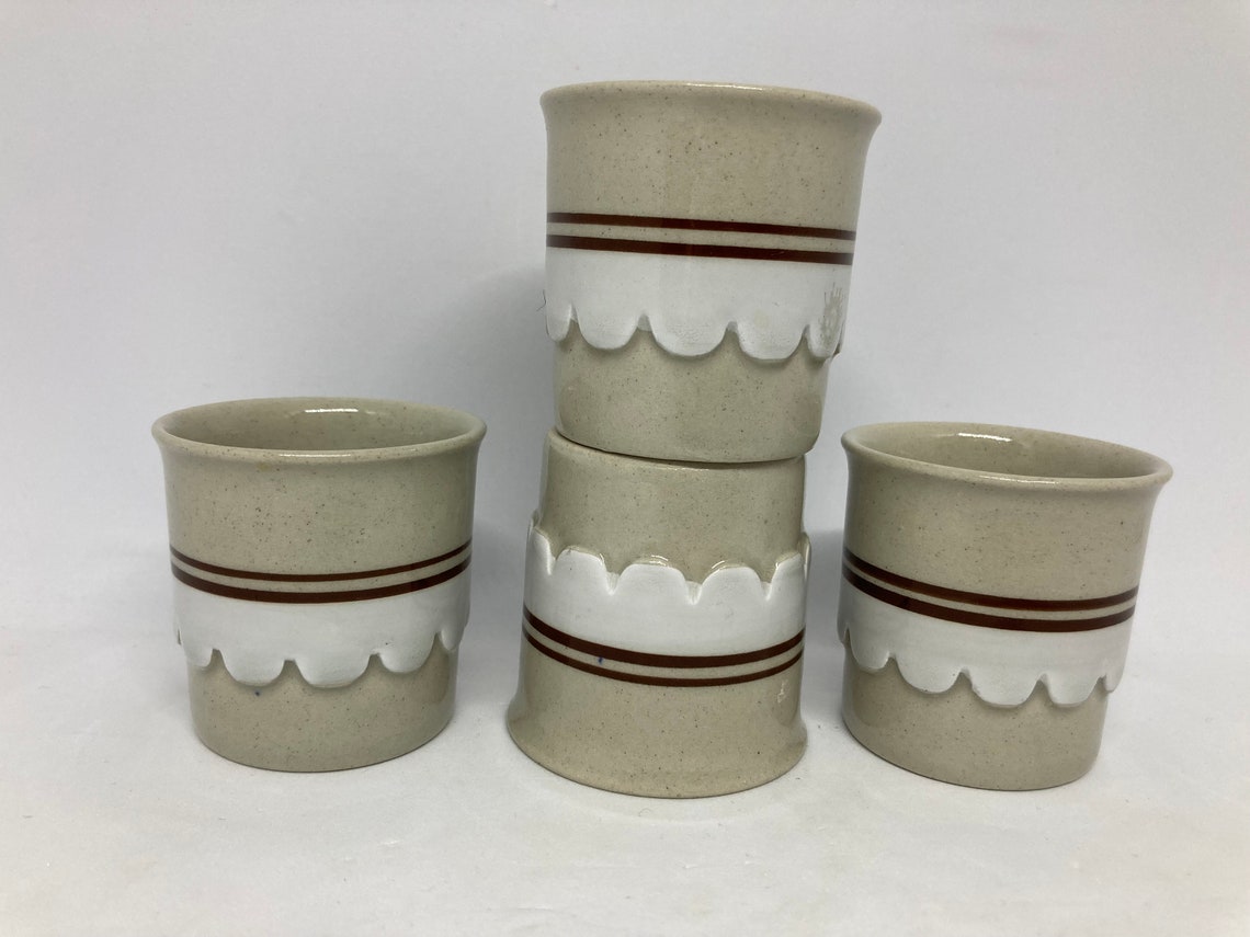 Höganäs Matilda Set of 4 Very Rare Egg Cups, Ann Jansson Swedish ...