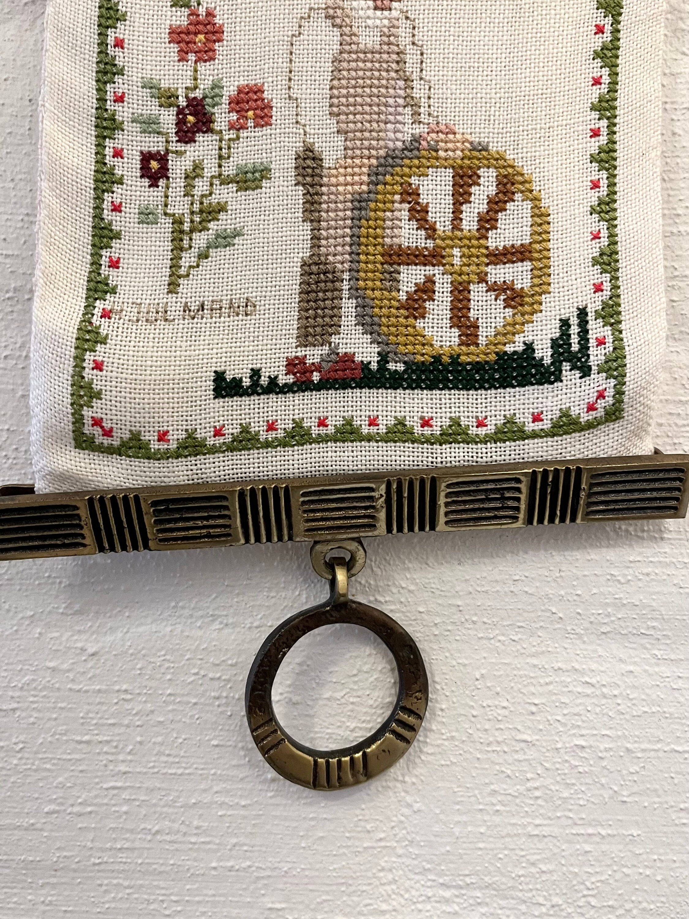 Danish Cross Stitch Tapestry, Handmade With Old Handcrafts, Danish ...