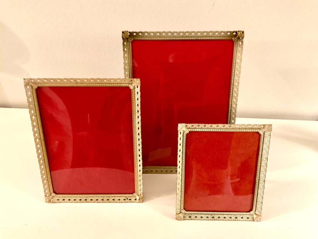 Danish Antique Picture Frames, Set of Three With Identical Intricate ...