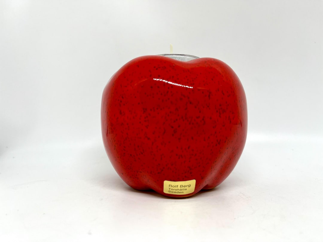 Vintage Ceramic Appla for Tea Light, Mint Condition Labelled Rolf Berg ...