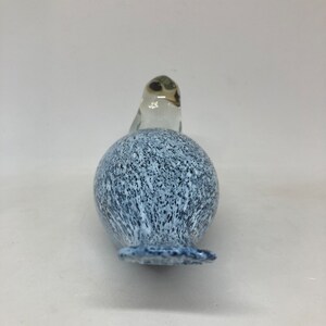 Art Lasi Finland, Mouth Blown Glass Bird, Light Blue Marble Body and ...