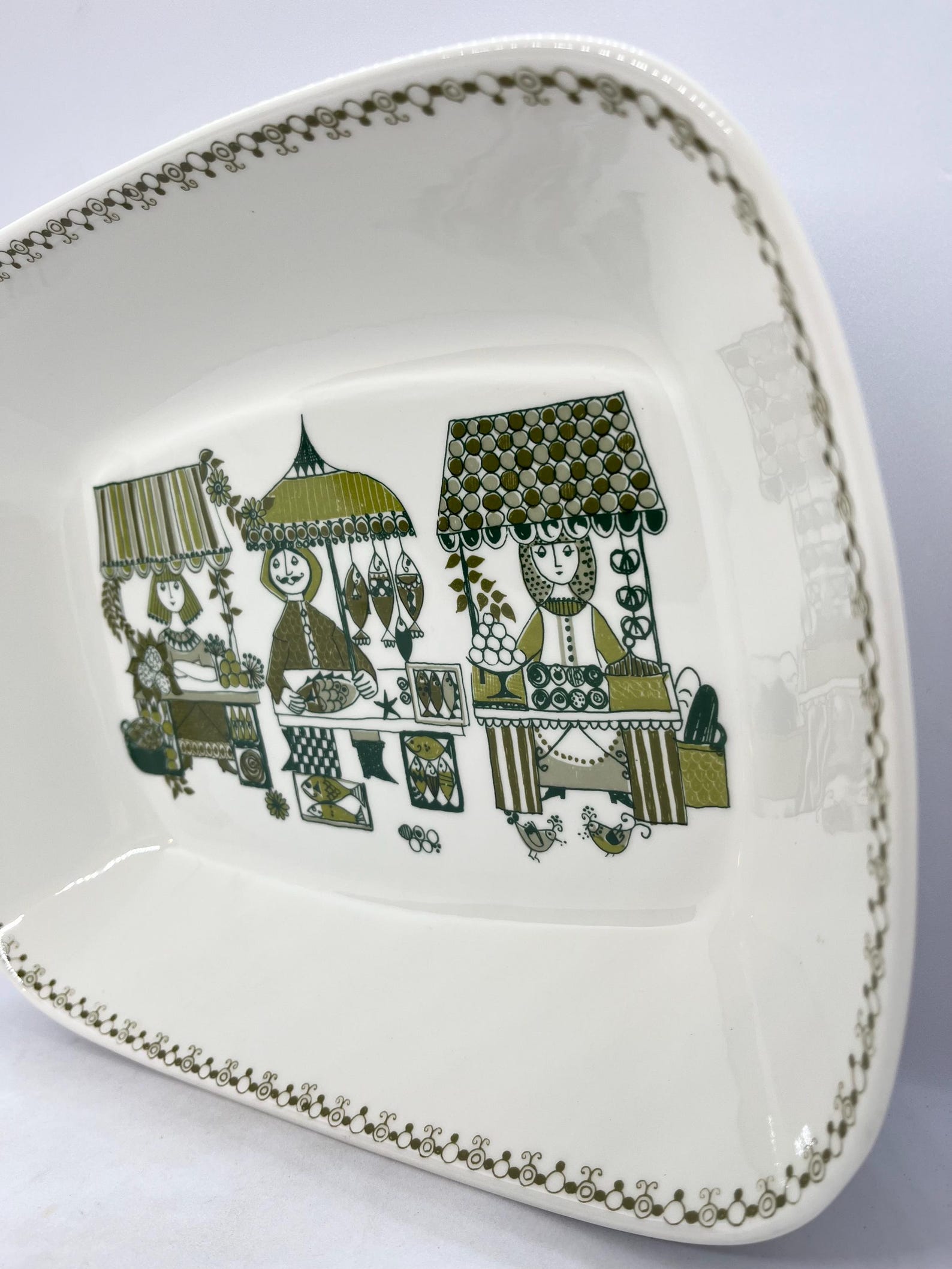 Figgjo Market Dish, Large MINT Condition Large Oval Deep Serving Dish ...