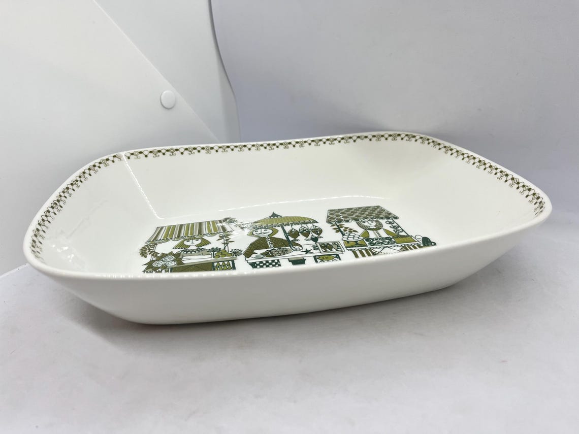 Figgjo Market Dish, Large MINT Condition Large Oval Deep Serving Dish ...