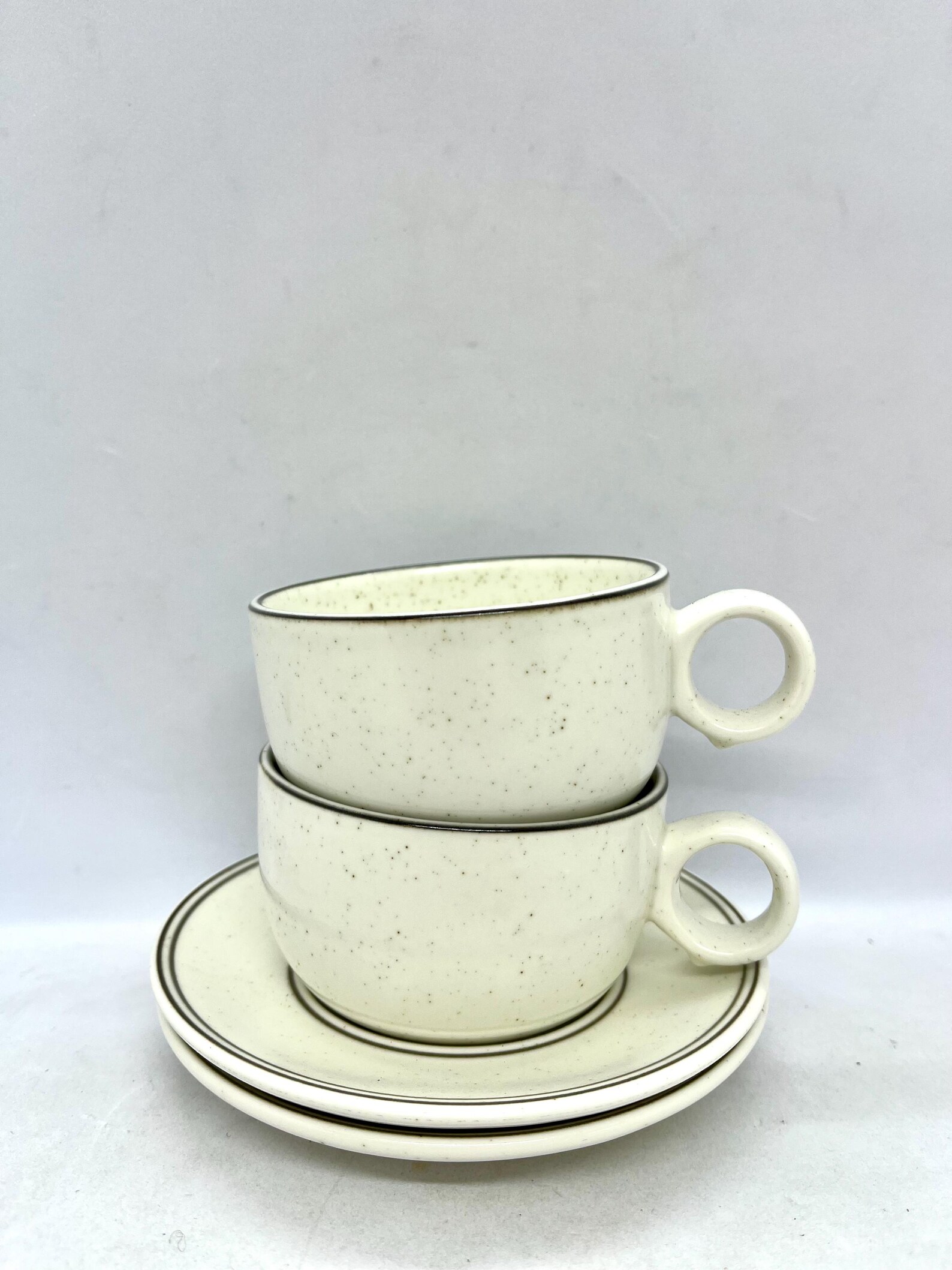 Stig Lindberg Arabia Birka Tea / Coffee Duo Sets, 2 X Mint Condition ...