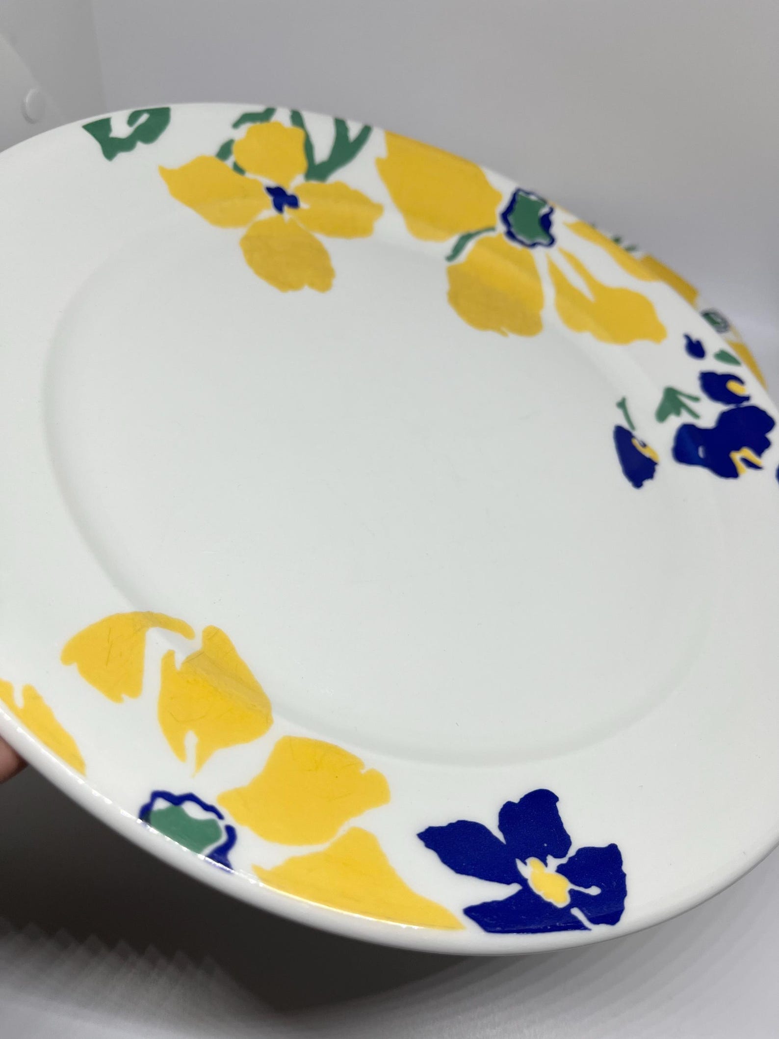 Figgjo Plates, Set of 7 VERY RARE Figgjo Floral Design LARGE Diner ...