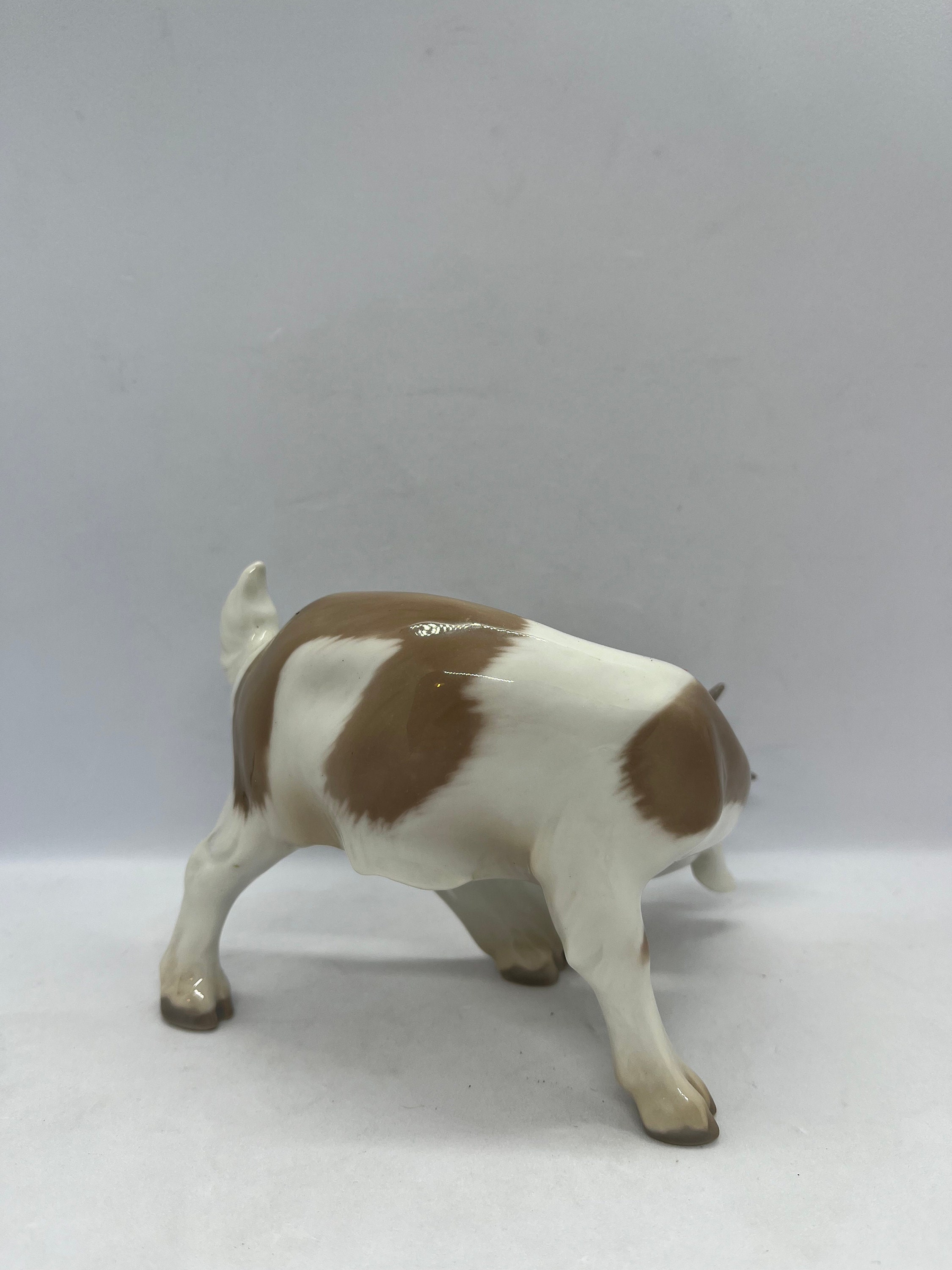 Bing and Grondahl Goat Figurine, Antique Danish Porcelain Goat MINT ...