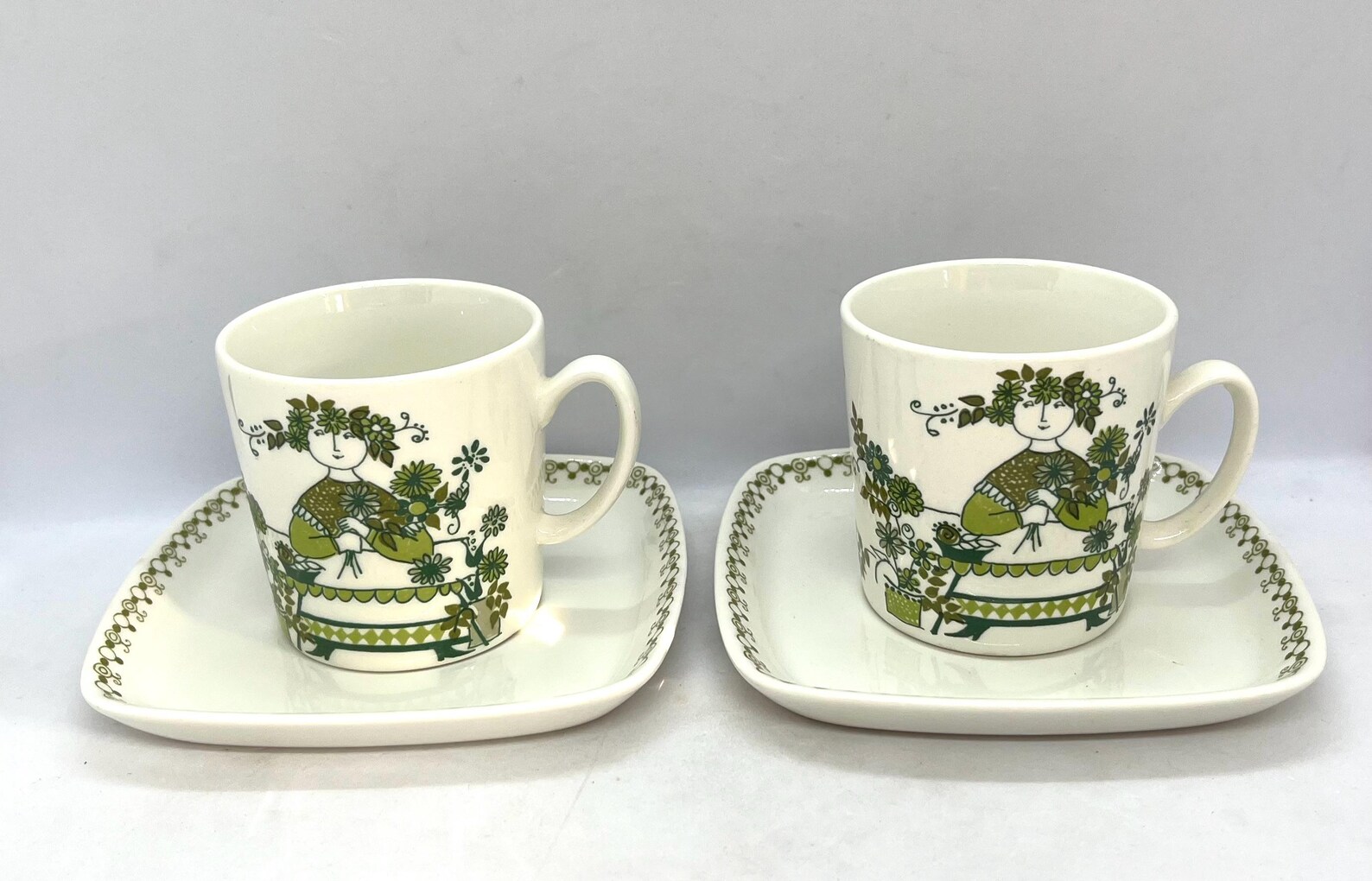 Figgjo Market Coffee Duo Sets, Mint Condition 2 X Market Coffee Cup ...