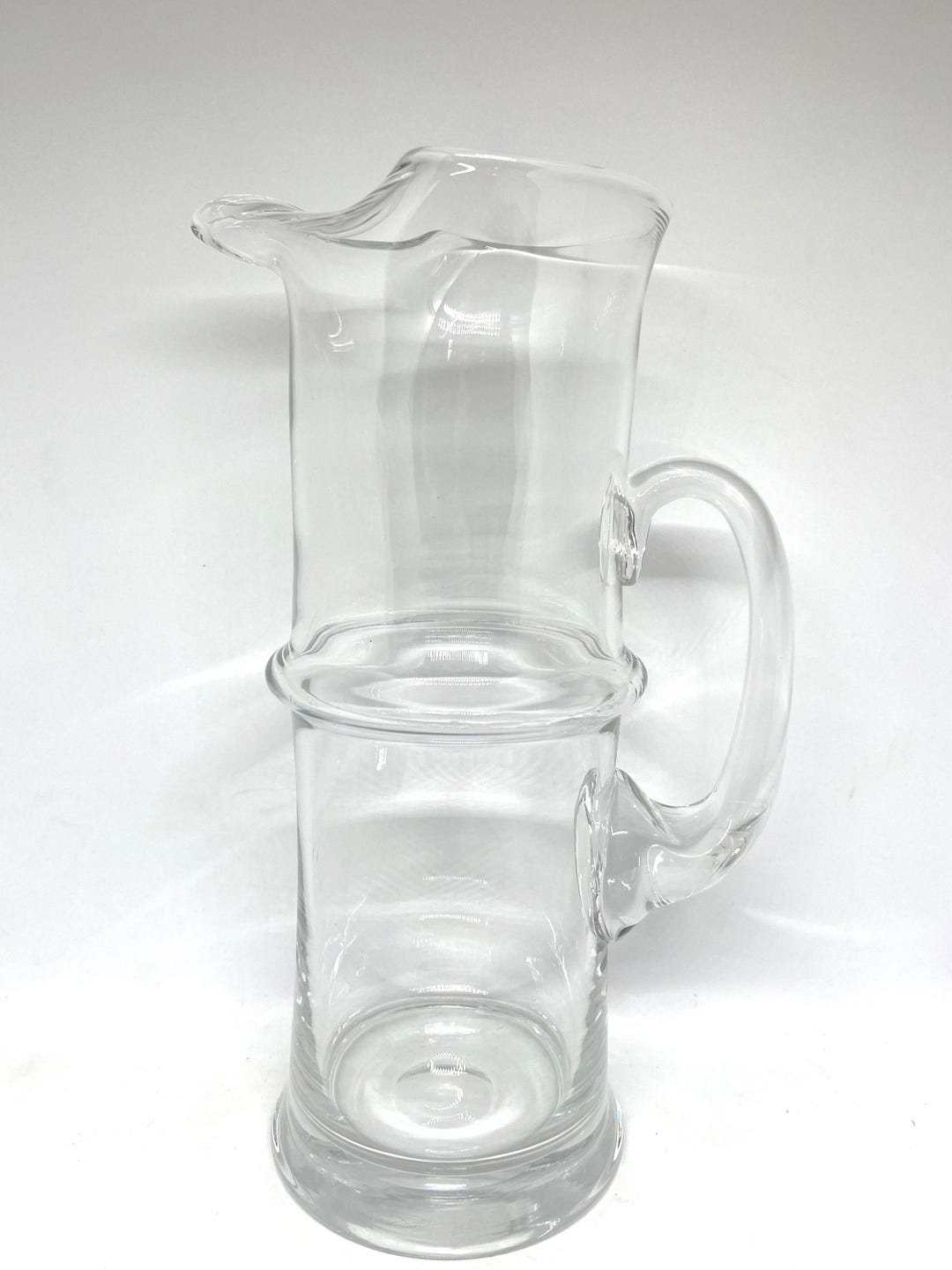 Holmegaard Glass Pitcher, LARGE Regiment Series Large MINT Blown Light ...