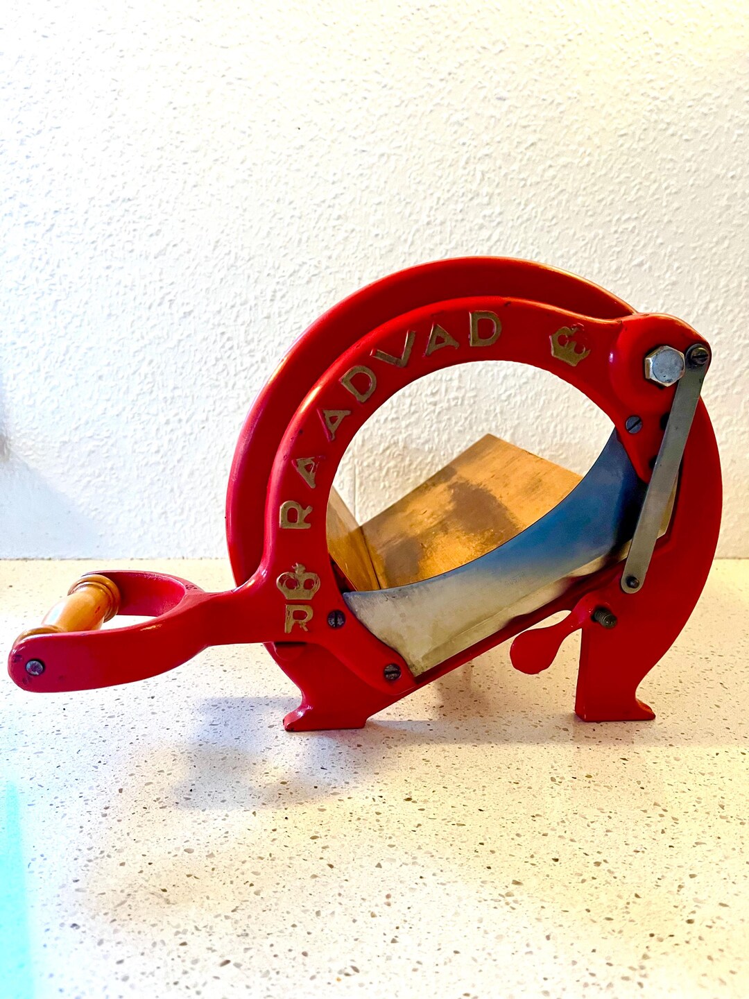 Raadvad Denmark, Red Large / Long Board Model Bread Slicer/ Cook Book ...