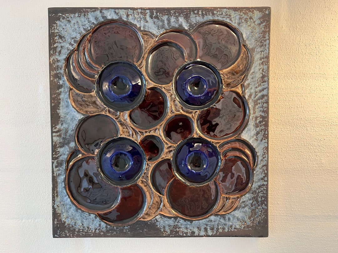 Rorstrand Ceramic Plaque Kavalka, RARE Olle Alberius Design for ...