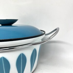 Cathrineholm Lotus Enamel Pot With Lid, Rare Casserole With Lid ...