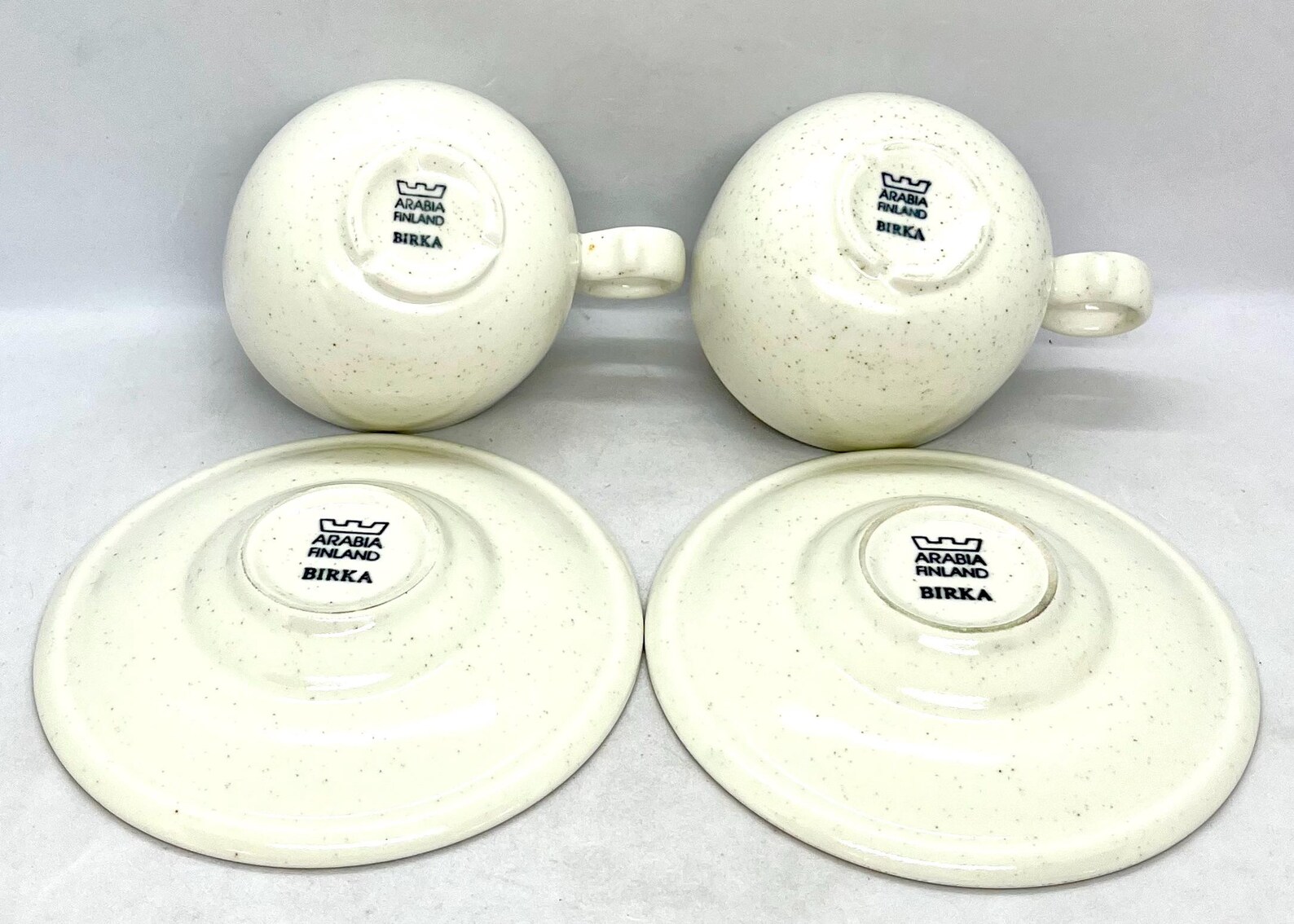 Stig Lindberg Arabia Birka Tea / Coffee Duo Sets, 2 X Mint Condition ...