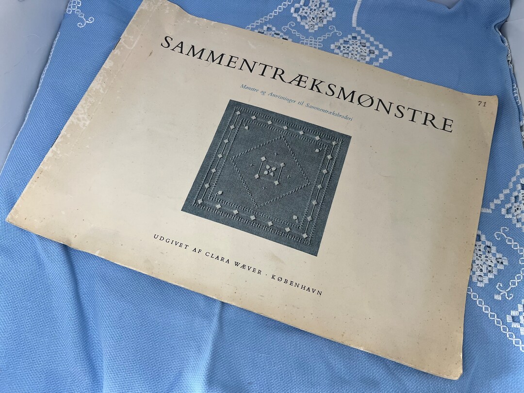 Danish Pulled Thread Sewing Patterns by Clara Waever, Vintage Danish ...