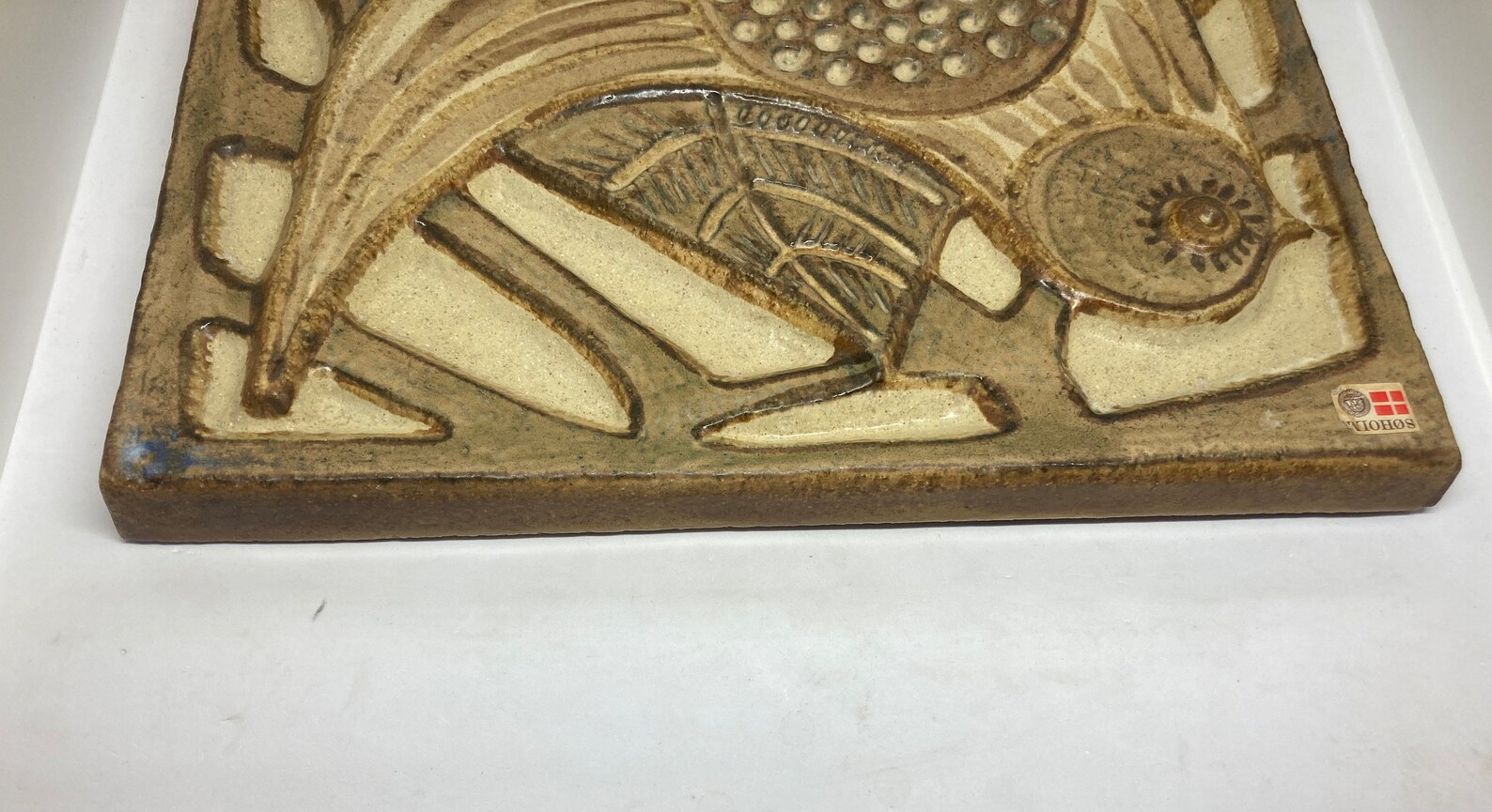 Soholm Plaque, UNIQUE Large Ceramic Wall Plate Bird Motif 3591, Noomi ...