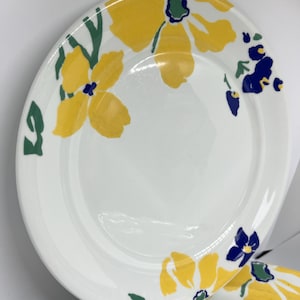 Figgjo Plates, Set of 7 VERY RARE Figgjo Floral Design LARGE Diner ...