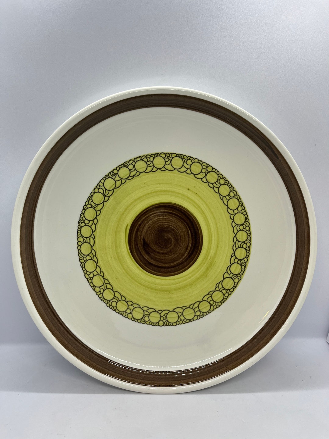 Rorstrand Drott Large Round Display Plate, Christina Campbell Vintage ...