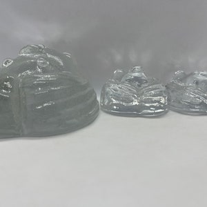 Bergdala Troll Family Heavy Glass, Vintage Glass Troll Sculptures ...