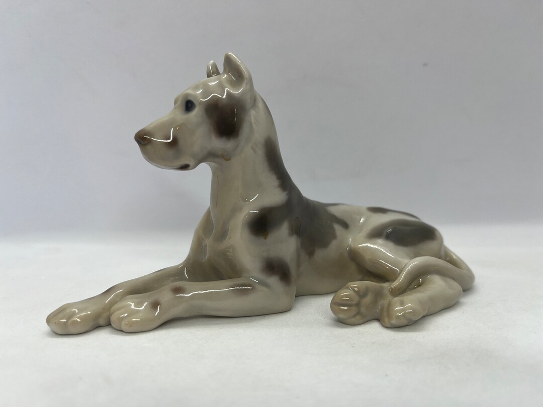 Bing and Grondahl Great Dane Dog Lying Down, Rare Dog Figurine, MINT ...
