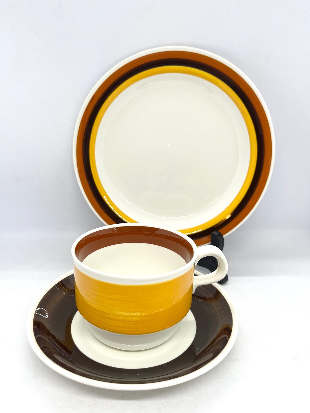 Rorstrand Fokus Coffee Cups, Hand Painted Coffee Cup Trio Sets ...